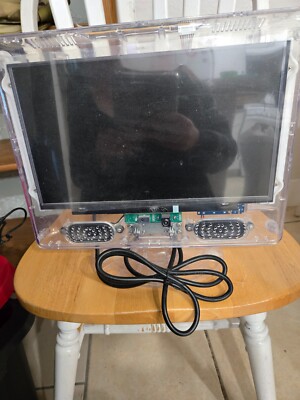 AMPD 13" Clear Prison Televisio Flat Screen LED TV HDMI TV Gaming WORKS ...