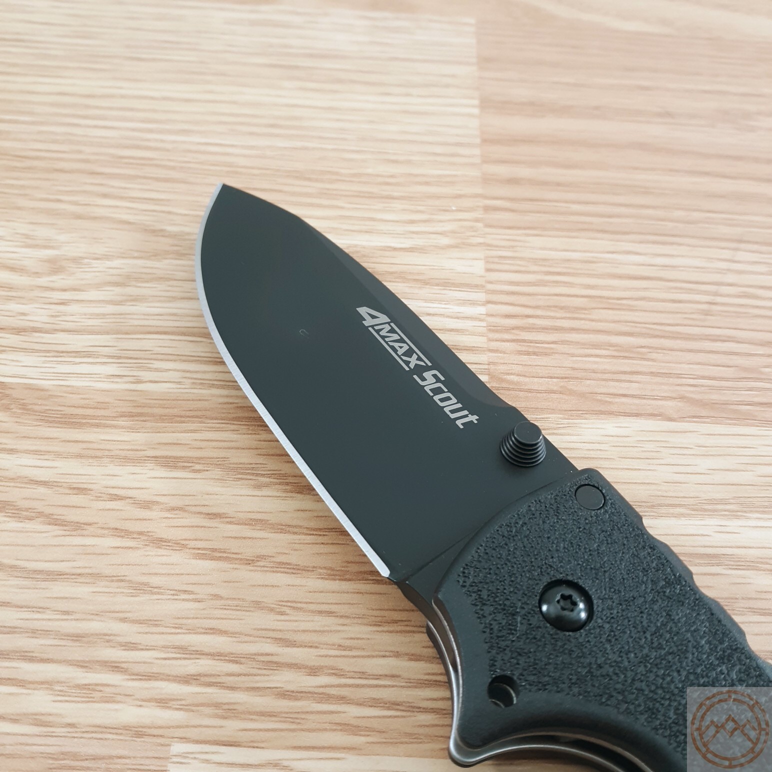 Cold Steel 4-Max Scout Folding Knife 4" AUS-10A Steel Blade Black Griv ...