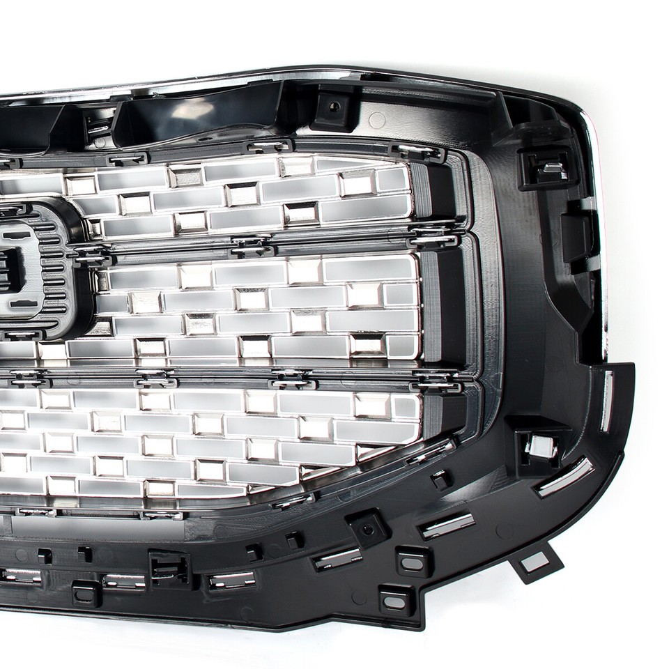 Chrome Front Upper Grille Assembly For 2017 2018 2019 GMC Acadia Denali ...