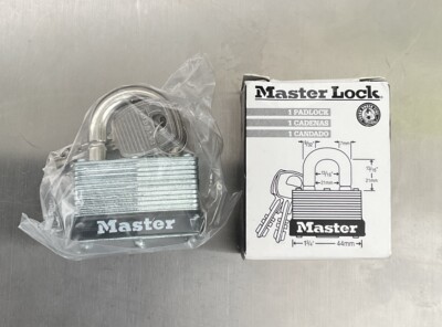 Master Lock Commercial Padlock 500KABRK Key: 197 - Comes With 2 Keys | eBay