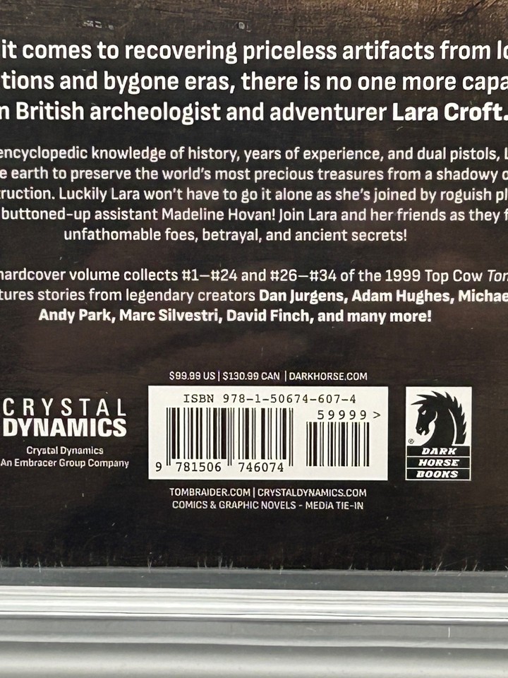 Tomb Raider Colossal Omnibus Vol 1 Dark Horse Comics HC Brand New ...