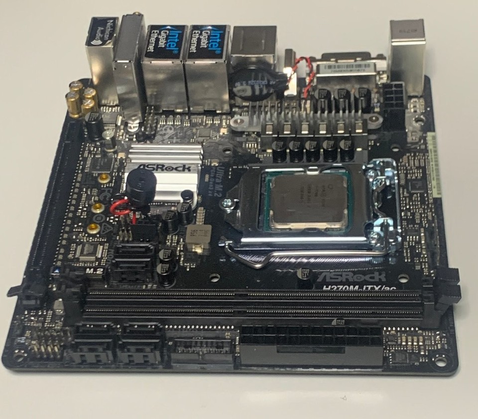 ASRock H270M-ITX/ac Mini-ITX Mainboard mit Intel Core i7-7700 CPU gebraucht | eBay.de
