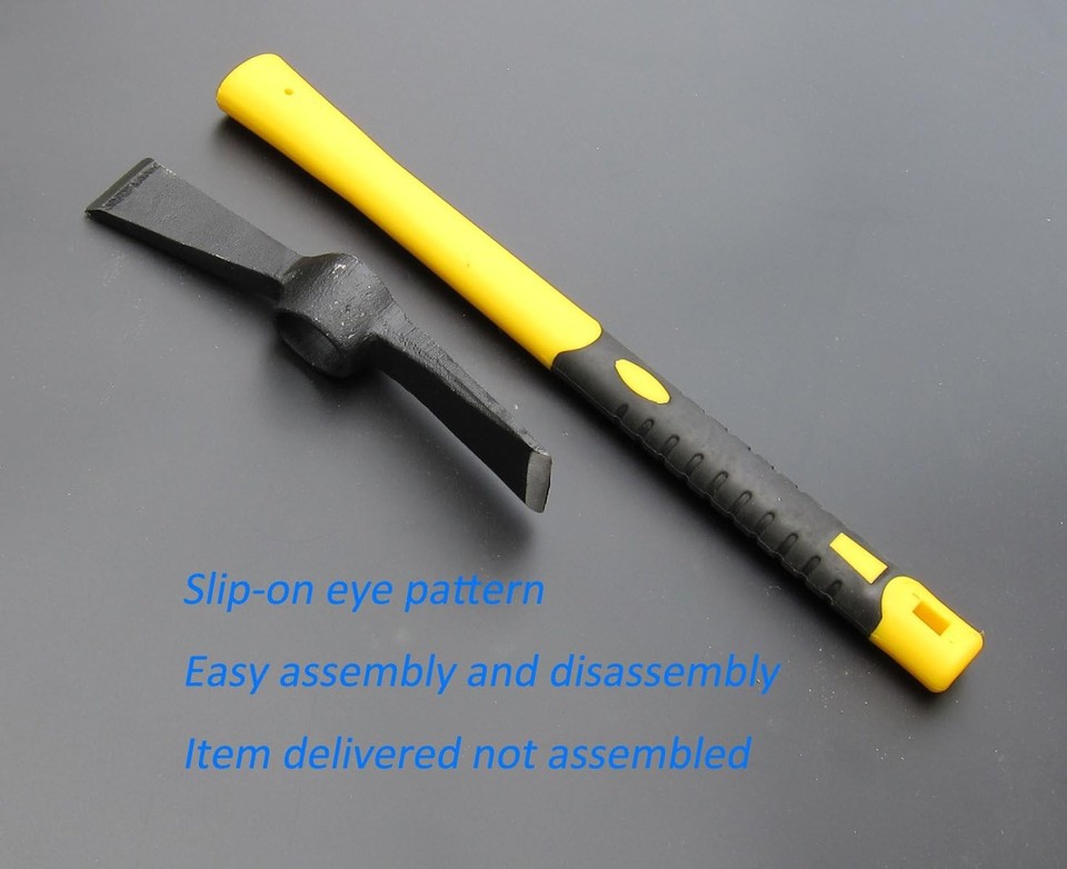 Forged Adze Hoe, Weeding Mattock Cutter, Pick Axe 15-Inch, One Piece ...