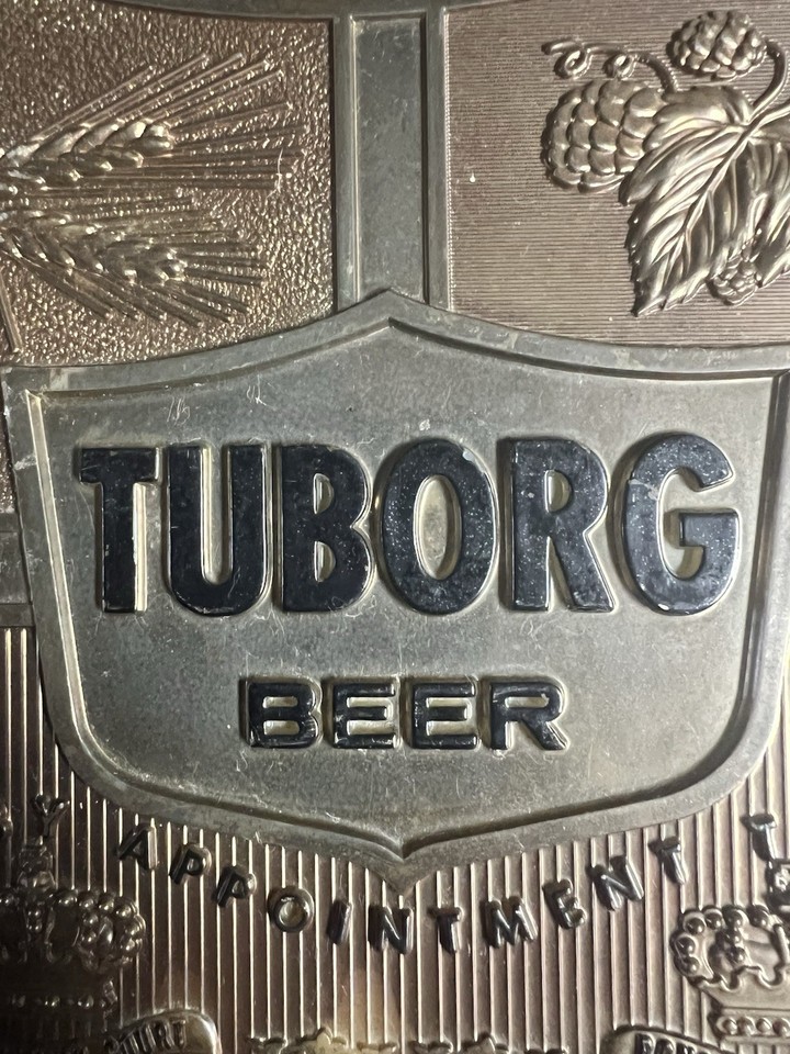 VINTAGE Tuborg Dark Beer Wall Sign Bar Tavern Plastic | eBay
