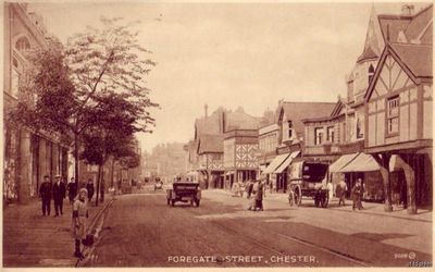 FOREGATE STREET SCENE CHESTER ENGLAND UK | eBay