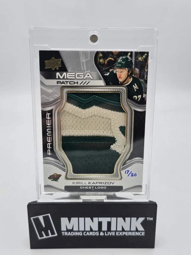 2022-23 Upper Deck Premier Hockey Kirill Kaprizov Mega Patch Chest Logo ...