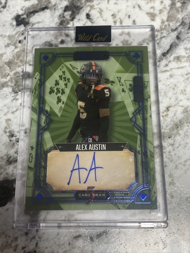 Alex Austin 2023 Wild Card 5 Card Draw SSP Rookie RC Auto /3 *HOUSTON ...