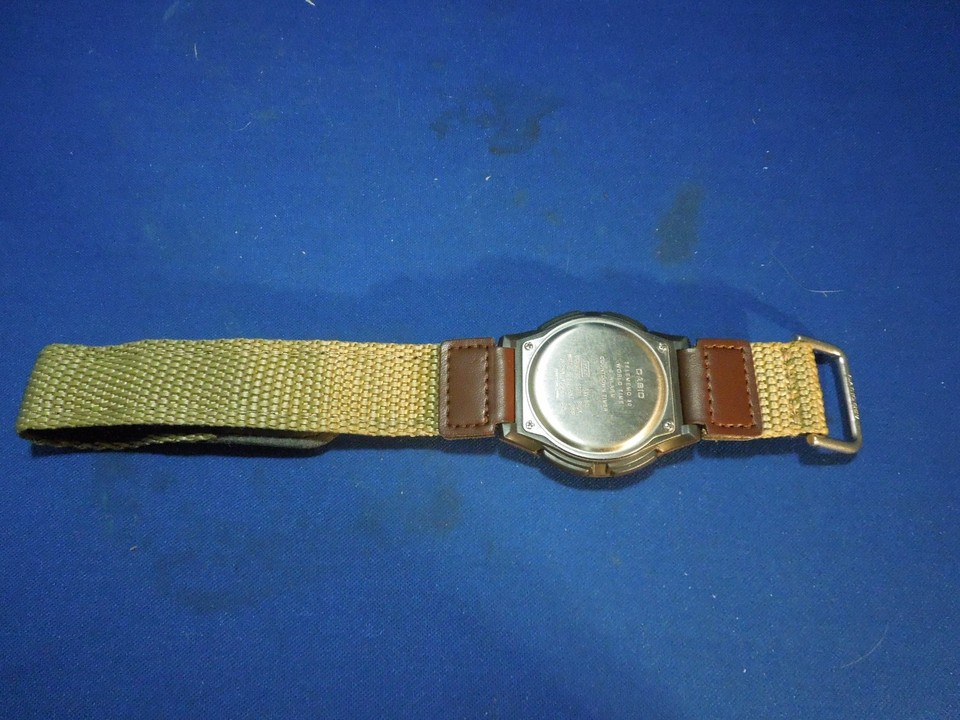 Casio Telememo 30 World Time 3 Alarm Countdown Wristwatch Watch Nylon ...