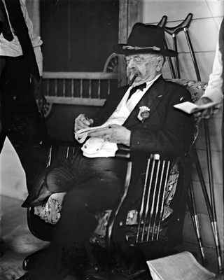 New 8x10 Civil War Photo: Veteran Gen. Daniel Sickles at Gettysburg ...