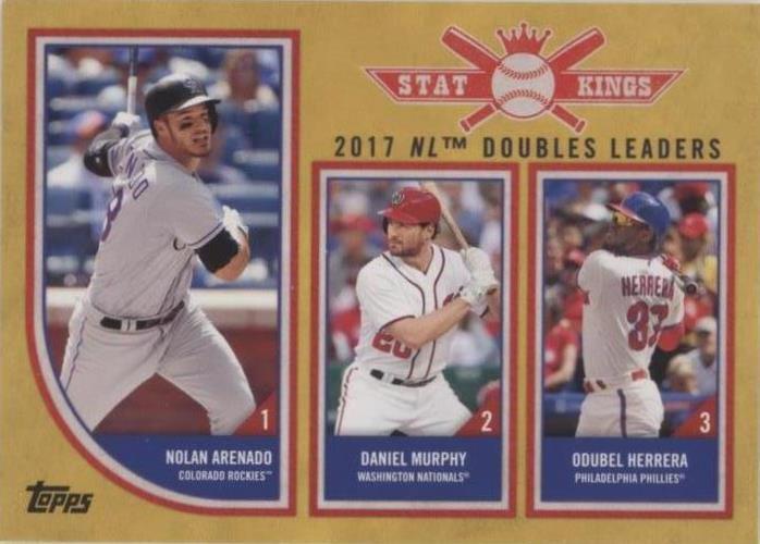 2018 Topps Big League - Stat Kings Trio Nolan Arenado, Daniel Murphy ...