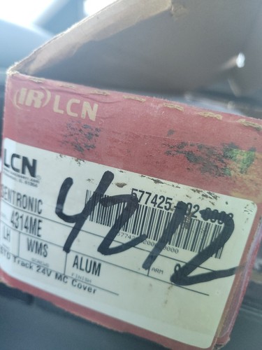 LCN SENTRONIC 4314ME LH WMS ALUM LESS Door Closer (721) B5 | eBay