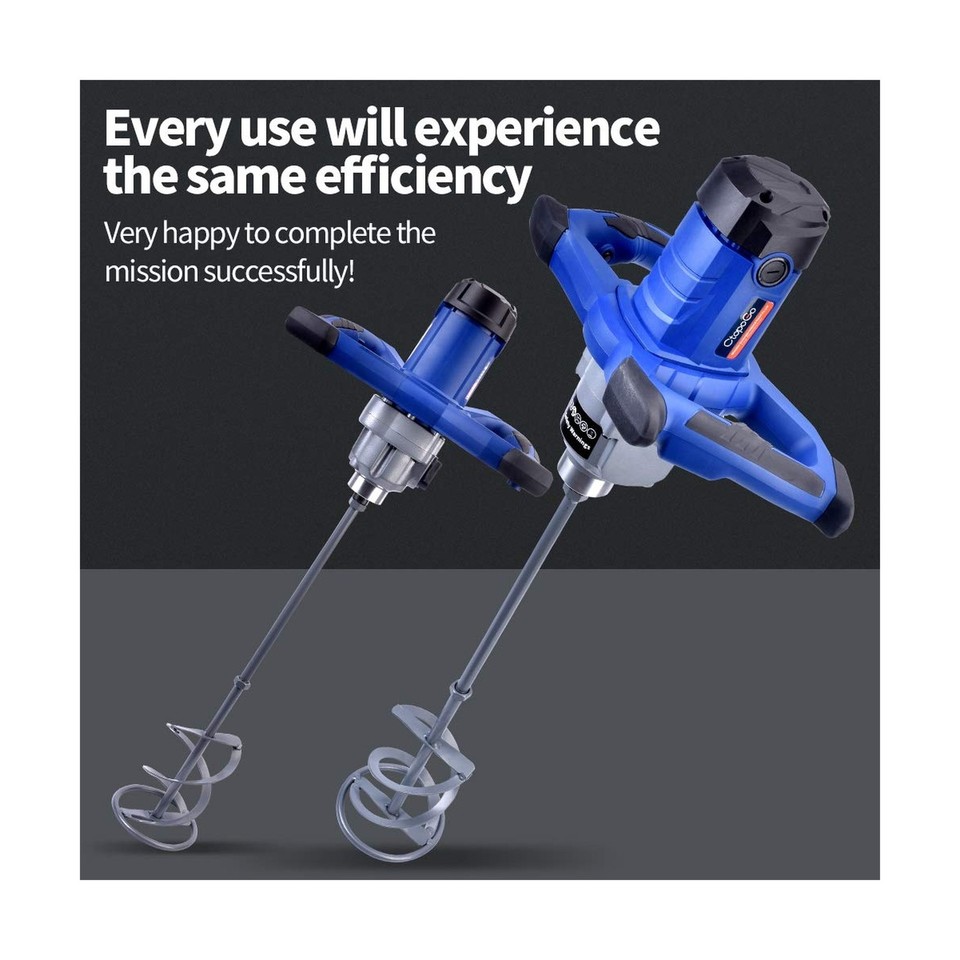 Concrete Mixer Machine, 1800W Cement Mixer Mixing Drill Tool for ...