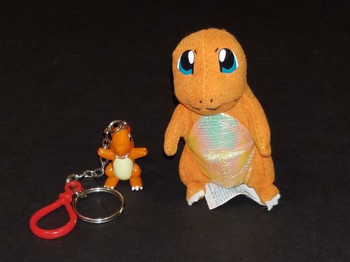 Pokemon Charmander 1999 Keychain Figure & 1998 Applause 4" Mini Plush ...