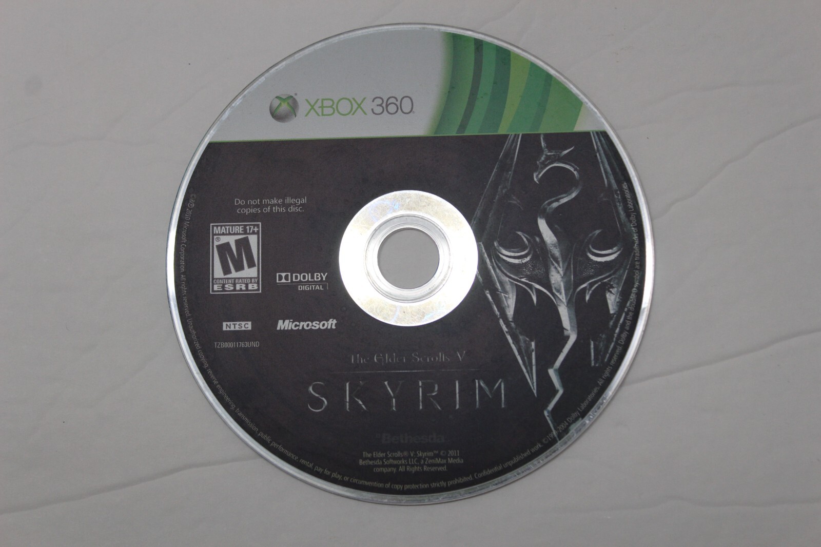 The Elder Scrolls V: Skyrim (Xbox 360, 2013) Disc Only 93155160019| eBay