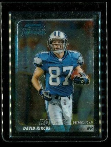 2003 TOPPS BOWMAN CHROME ROOKIE Football Card #179 DAVID KIRCUS Detroit ...