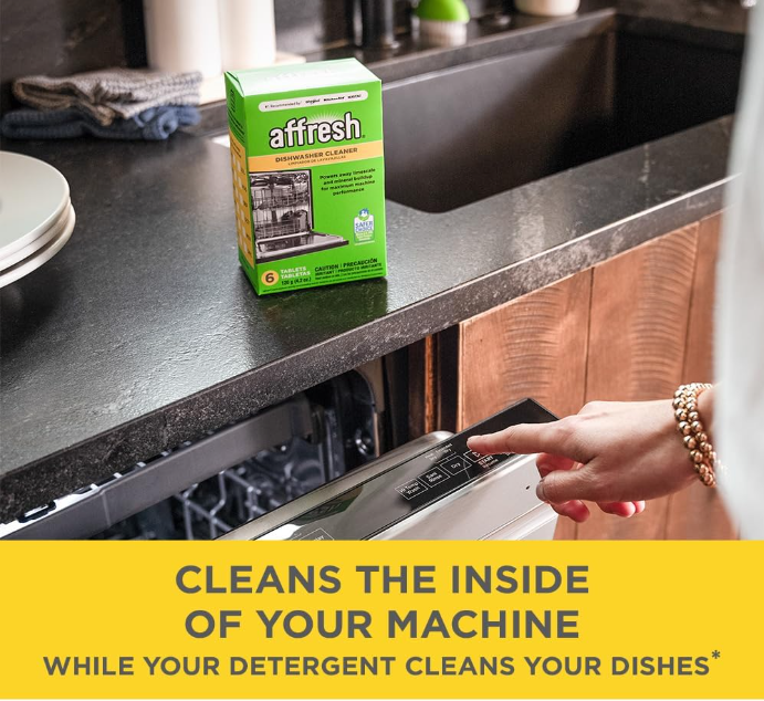 Affresh W10549851 Dishwasher Cleaner 6 Tablets Formulated to Clean ...