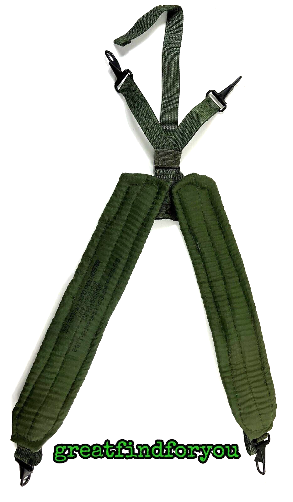 MILITARY USGI ISSUED LC-2 ALICE LOAD BEARING SUSPENDERS - OD | eBay