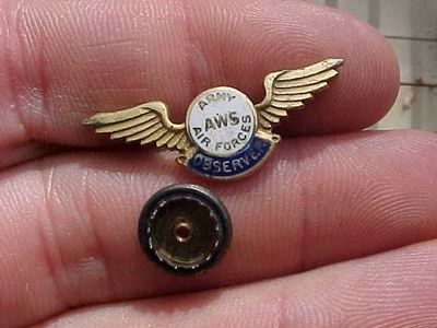 ORIGINAL WWII ARMY AIR FORCES AWS OBSERVER WINGS - STERLING | eBay