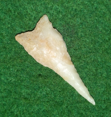 SUPERB 1-7/16" AGATE ELKO DRILL OREGON ARROWHEAD Authentic Projectile ...