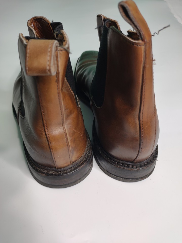 Allen Edmonds Haight Chelsea Brogues Boots 10.5 D Brown Medallion Toe ...