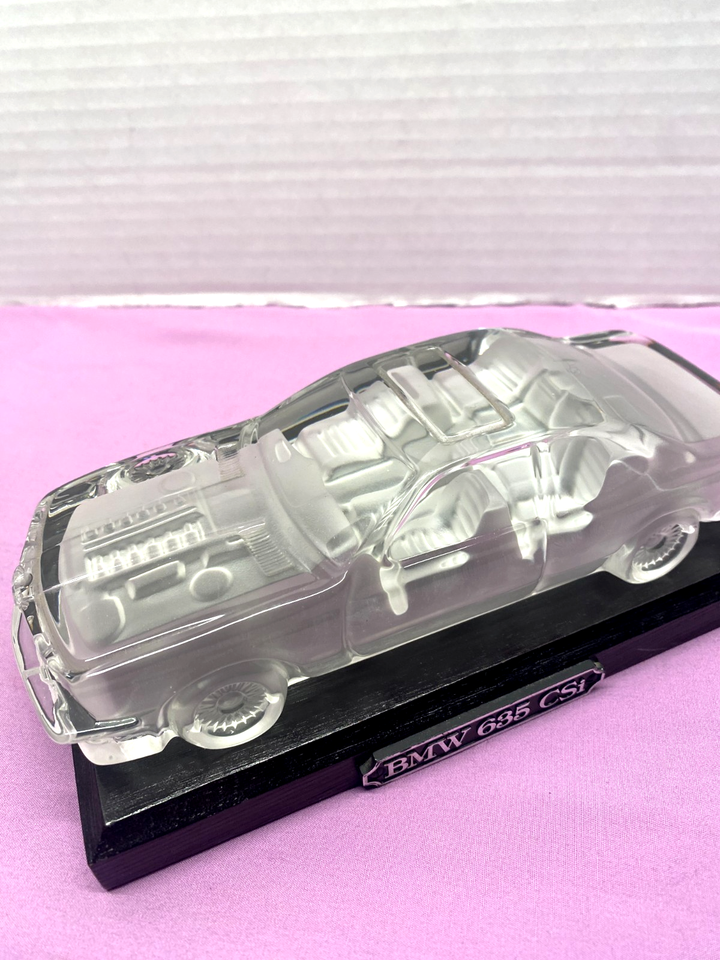 Hofbauer Crystal-BMW 635 CSi-Vintage Collectible Clear Crystal Model ...