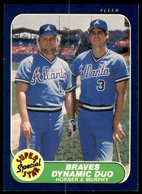 Braves Dynamic Duo (Bob Horner / Dale Murphy) 1986 Fleer #635 Atlanta ...