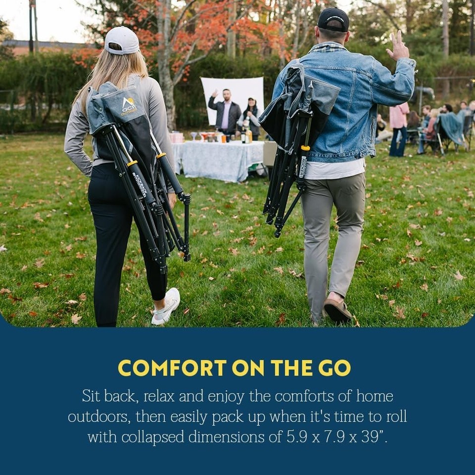 GCI OUTDOOR Kickback Rocker Outdoor Rocking Chair with Rocker, Grey | eBay