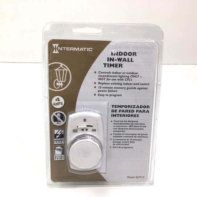 Intermatic EJ351C 120 Volt 24-hour Programmable Mechanical Security ...