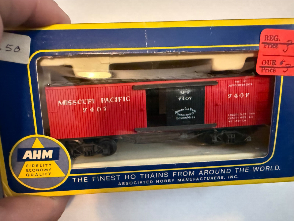 Vintage AHM Oldtime Box Car Missouri Pacific W/Box 6241 HO Scale ...