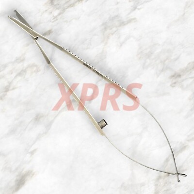 Set of 2 Biemer Micro Vein Scissors 5.13” Straight, Flat Spring Handles ...