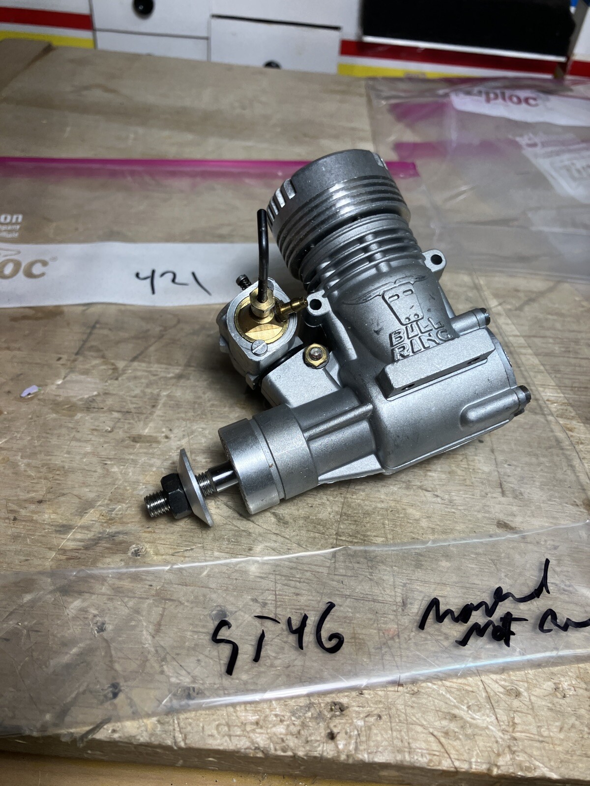 421. Mounted But Looks Unrun Supertigre Bull Ring 46 R/c Model airplane ...