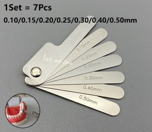 7 Sizes/Set Dental Orthodontic Interproximal Reduction IPR Gauge ...
