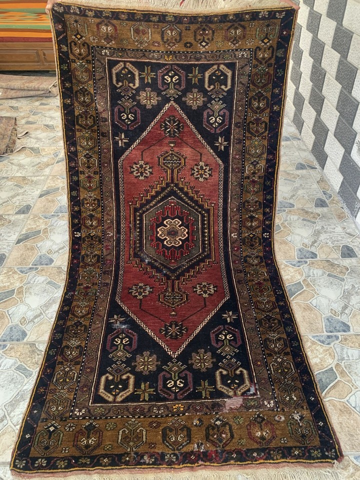 Geometric Turkish Vintage Rug,Farmhouse Vintage Anatolian Village Rug 3 ...