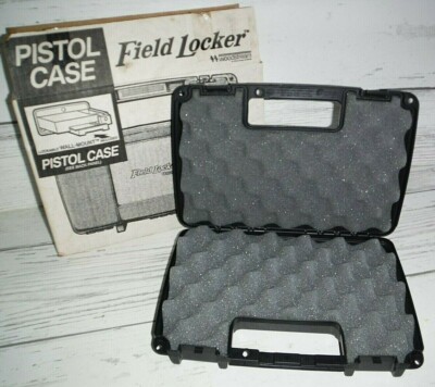 Black Woodstream Field Locker Gun Ammo Storage Lockable Pistol Case | eBay