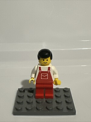 Lego Classic Town Man With Red Overalls Ovr010 | eBay