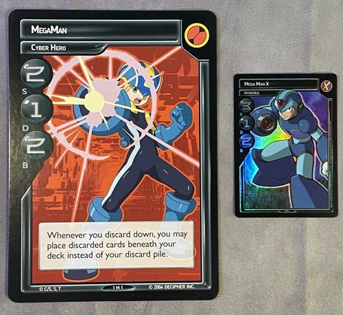 TCG Promo Card Lot - MegaMan Cyber Hero 1M1 & Mega Man X Invincible 3P1 ...
