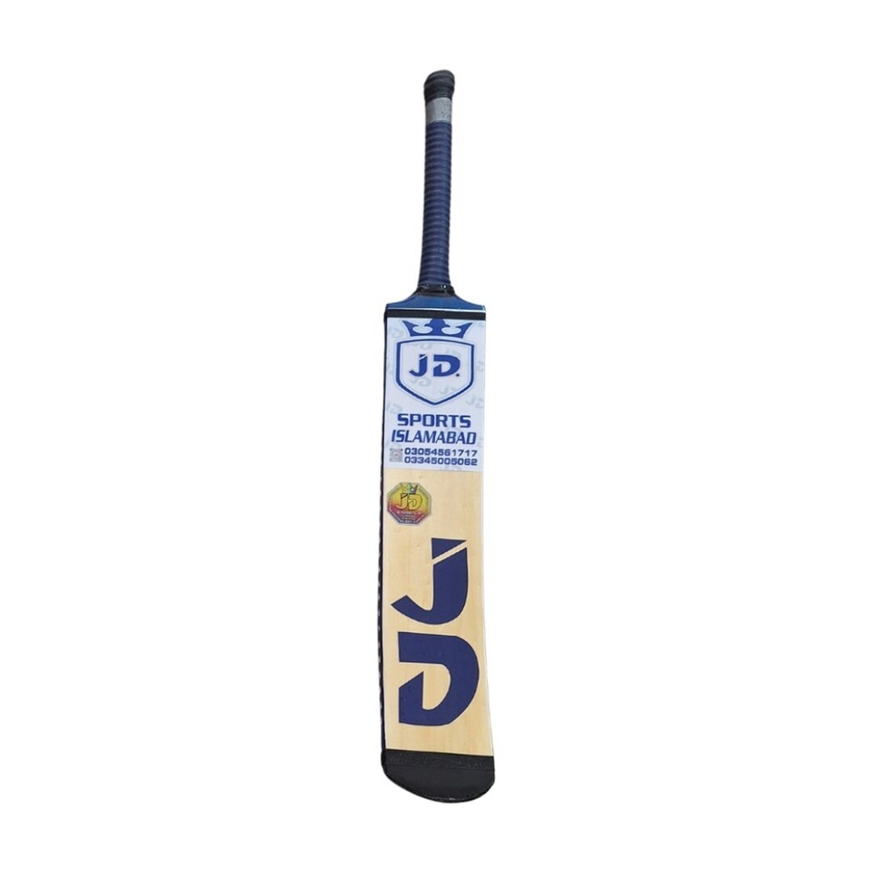 JD Blue-Full Cane-Rawalakot Wood-Tape Ball Cricket Bat For Indoor And ...