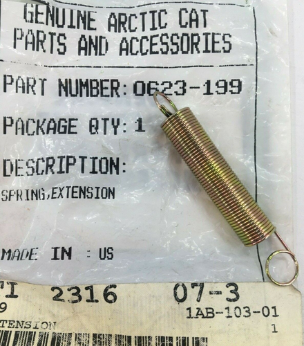 OEM Arctic Cat Snowmobile 0623-199 Extension Spring Fits 1999-2002 ...