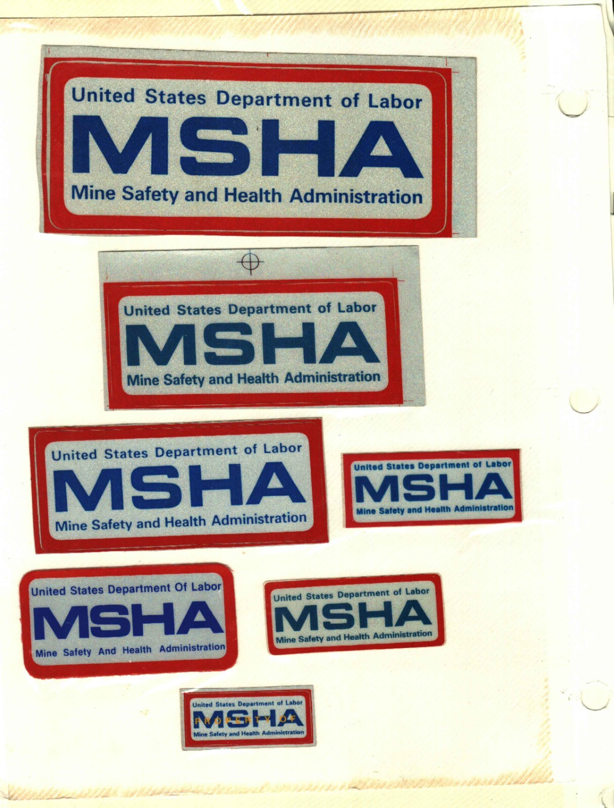 VERY RARE LOT OF 7 MSHA COAL MINING STICKERS # 1037 | eBay