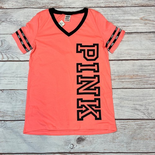 Victoria’s Secret PINK Retired Ringer Tee Size Small | eBay