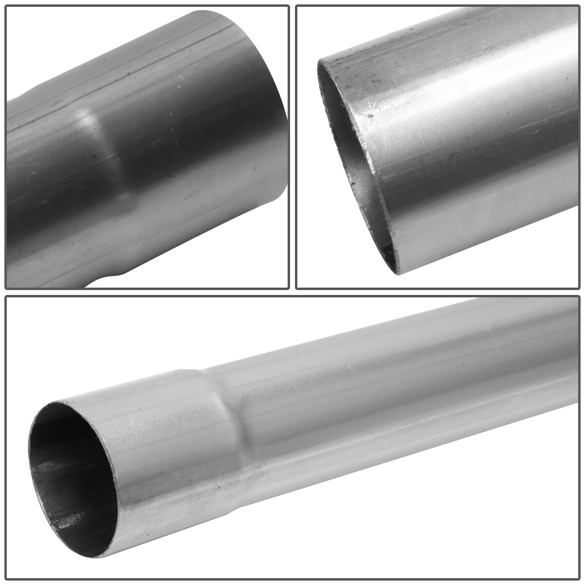 DIY CUSTOM 16PCS 2.5"OD STRIGHT & 45 90 DEGREE BEND EXHAUST PIPE KIT ...