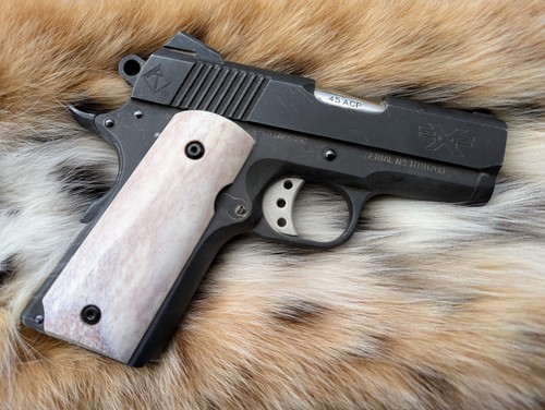 1911 Officer's Model Grips Colt Rock Island Compact Elk Antler Stag ...