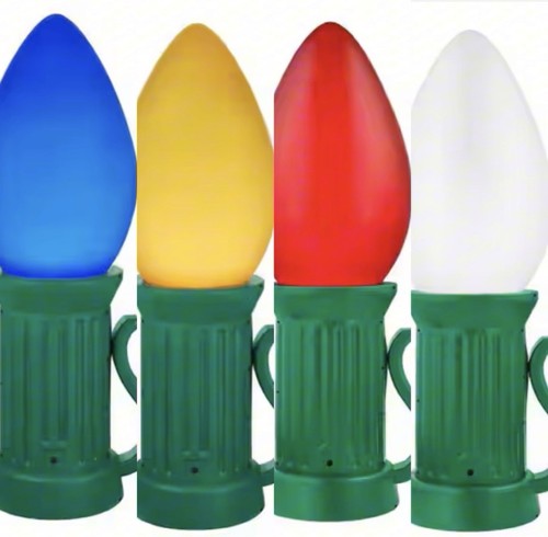 3 ft. Battery Operated LED Jumbo White Bulb Holiday Yard Decoration | eBay
