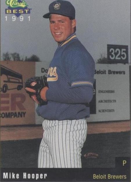 1991 Classic Best Beloit Brewers - Mike Hooper #25 (RC) for sale online ...