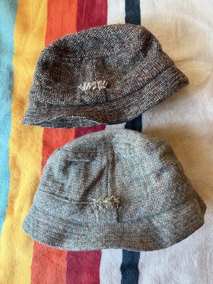 David Hanna & Sons Donegal Hats. Made in Ireland. Lot of 2! Both Size 7 ...