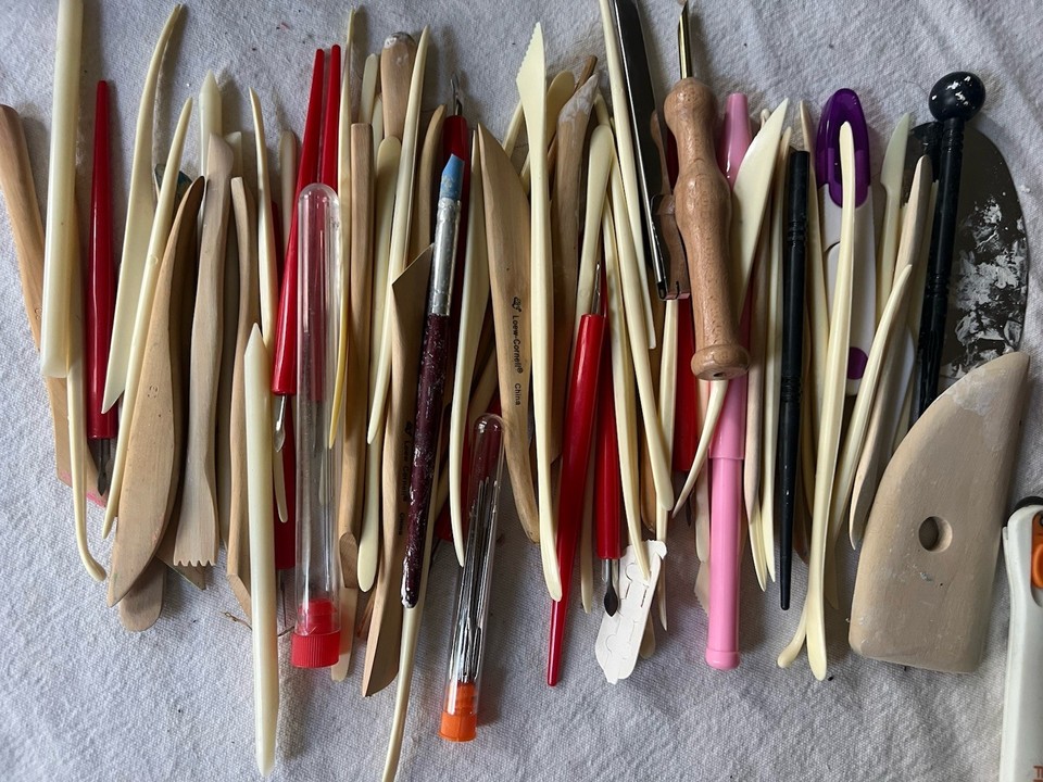 100+ Pottery Clay Sculpting Carving Tools RAMELSON KINREX Loew Cornell ...