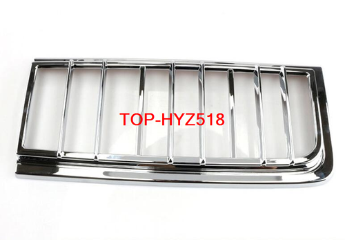 For 2003-2009 HUMMER H2 Chrome Rear headlight Cover +Tail light vent ...