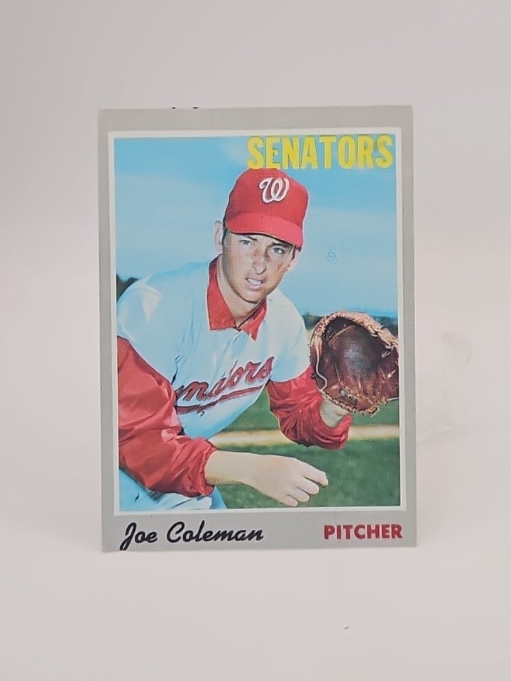 1970 Topps #127 Joe Coleman Vintage Washington Senators Baseball Card ...