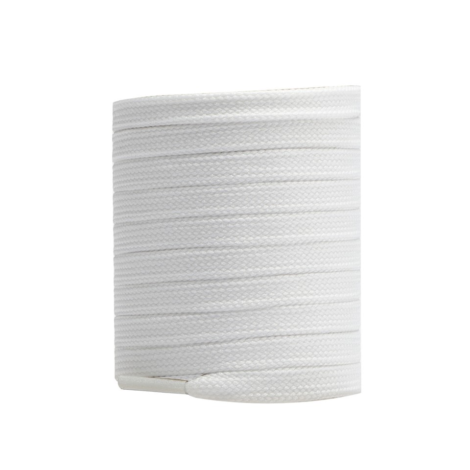1pair Double Layers Flat Boot Shoe Laces Strings White for Sneakers ...