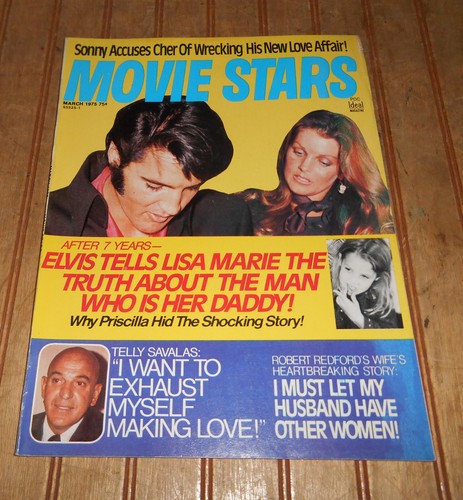 MAR 1975 MOVIE STARS - Telly Savalas Elvis Robert Redford Sonny Cher | eBay